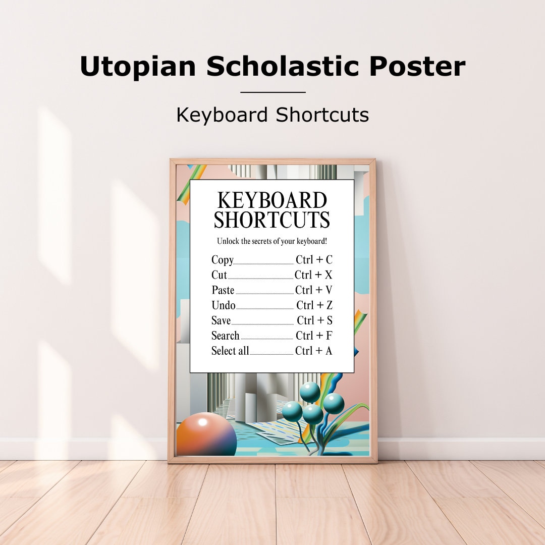 Utopian Scholastic Poster Nostalgic 80s Office Decor - Etsy