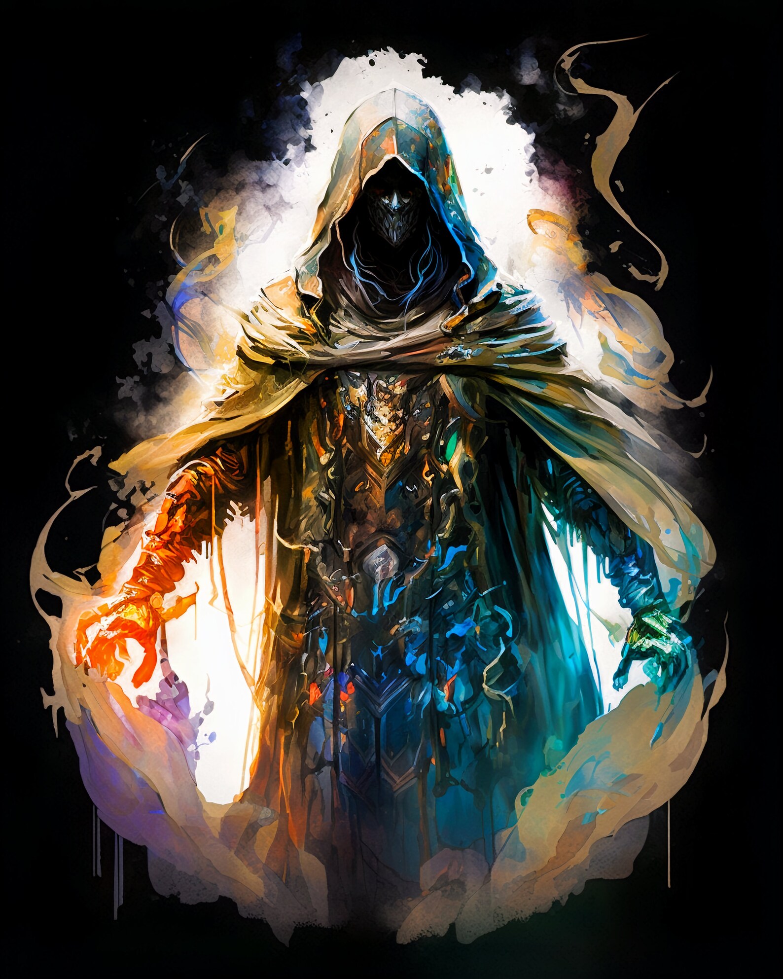 Azrael Themed Designs Digital Art 2048x2560 4:5 - Etsy