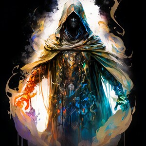 Azrael Themed Designs Digital Art 2048x2560 4:5 - Etsy