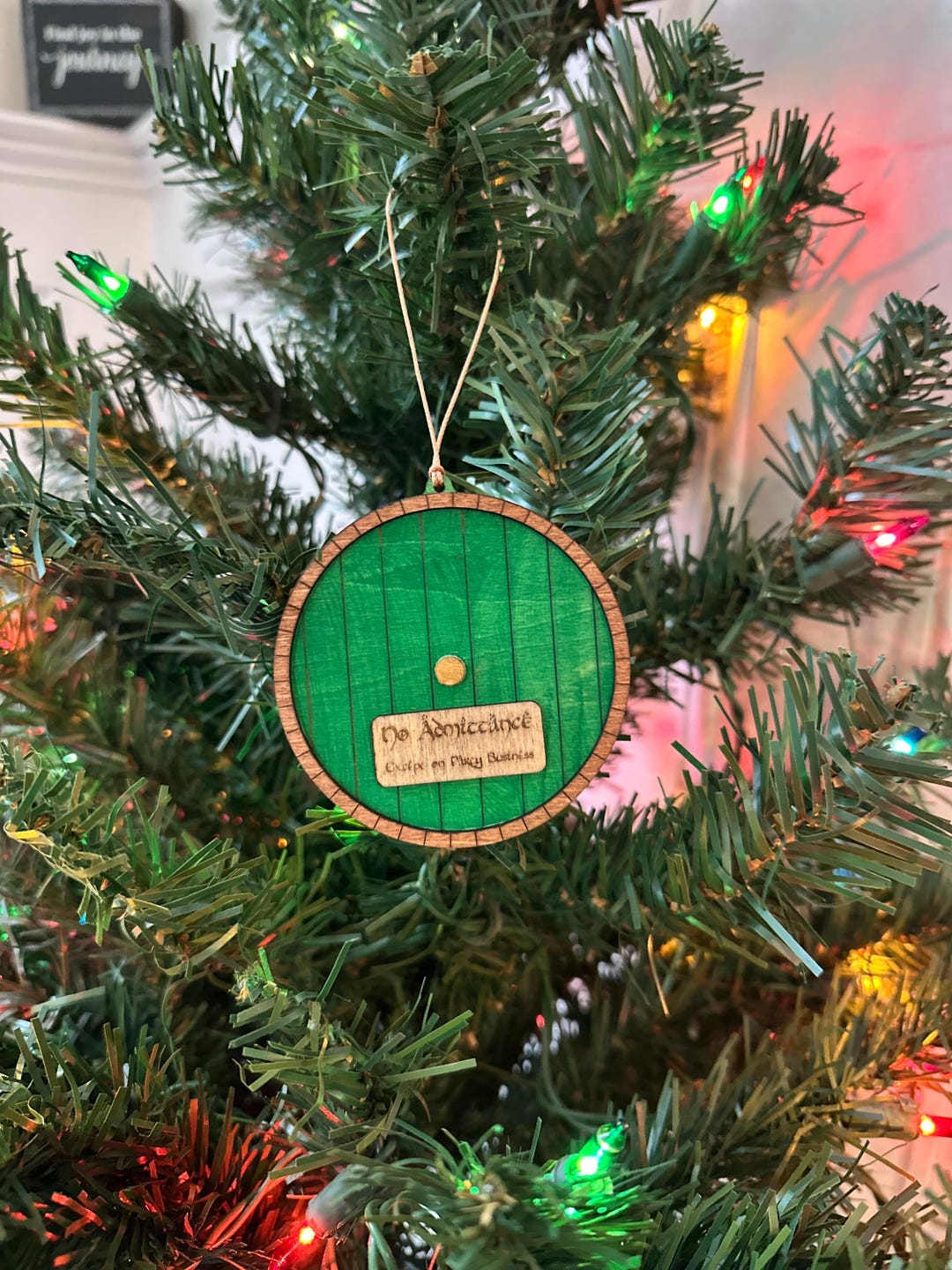 Hobbit Hole Christmas Ornament – “no Admittance Except on Party ...