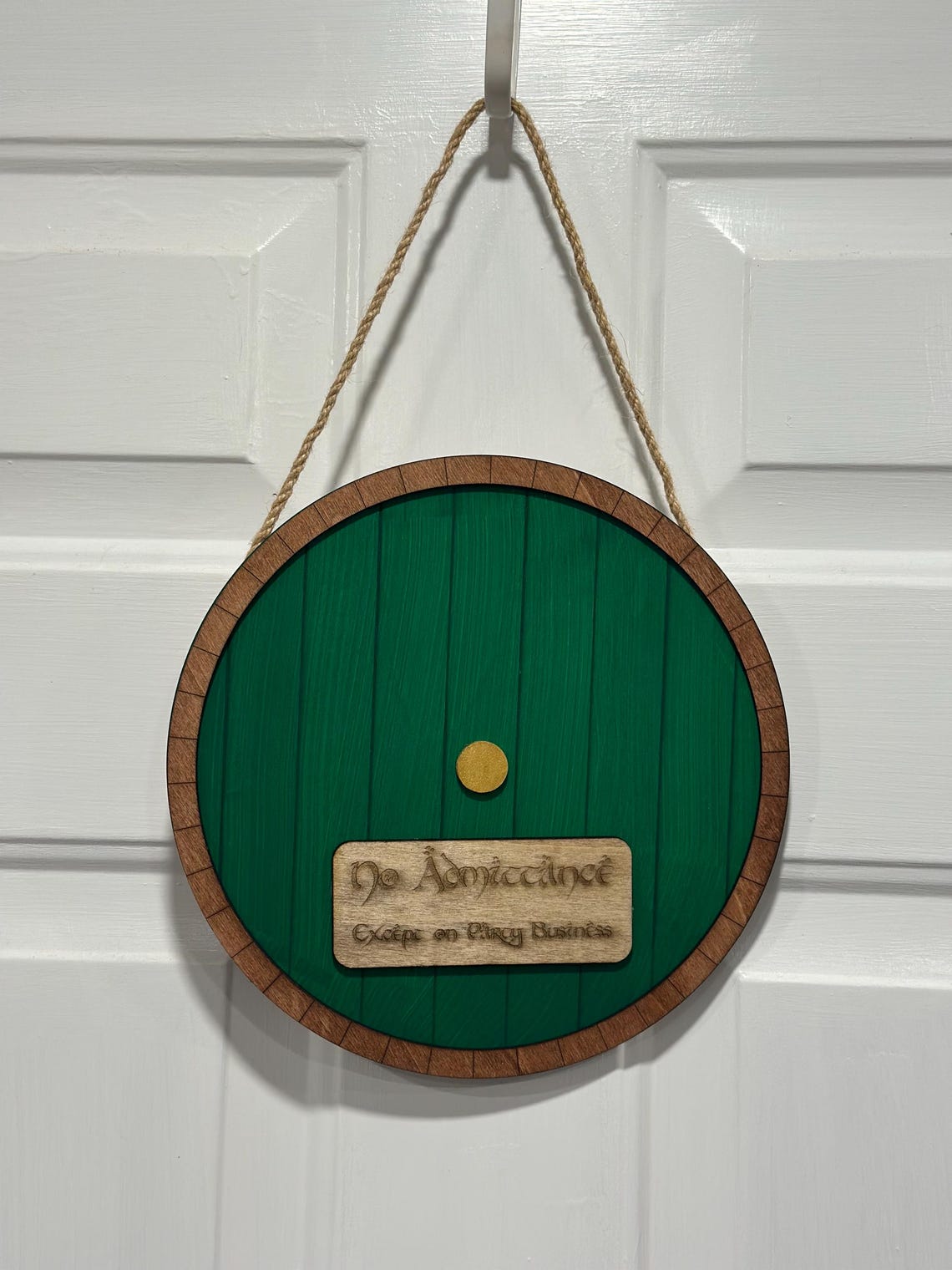 Hobbit Hole Door Sign – “no Admittance Except on Party Business ...