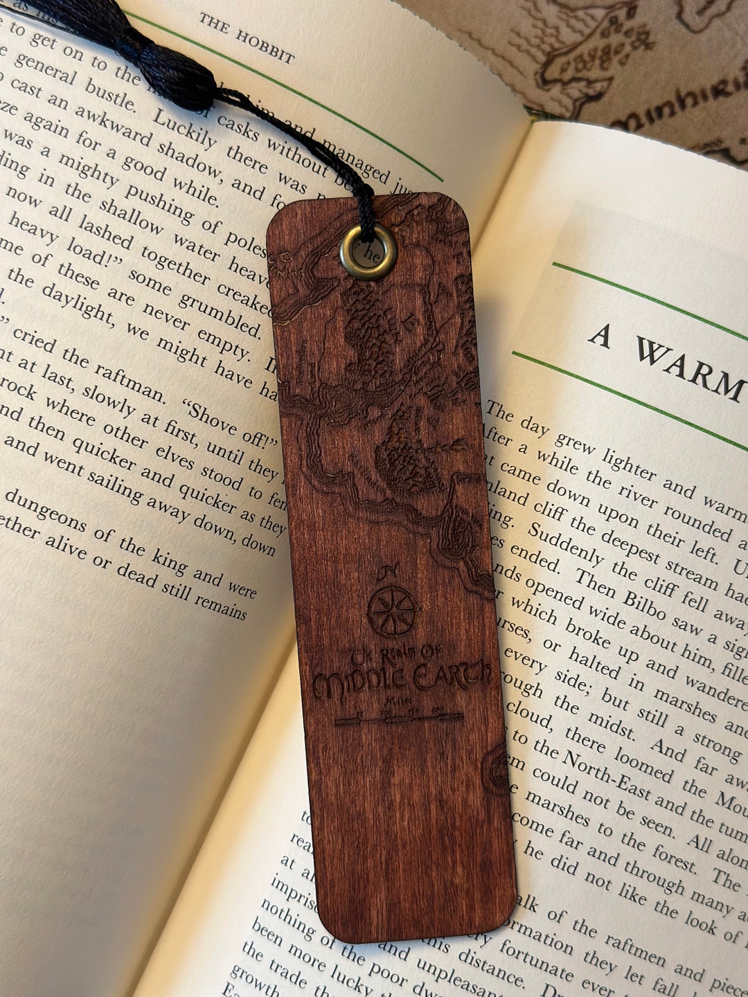 Middle Earth Map Bookmark - Etsy