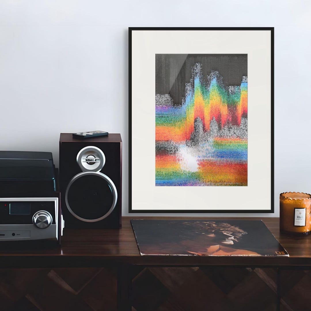 Spectrum Static - Pen Plot Machine Drawing Unique Original Artwork - Etsy