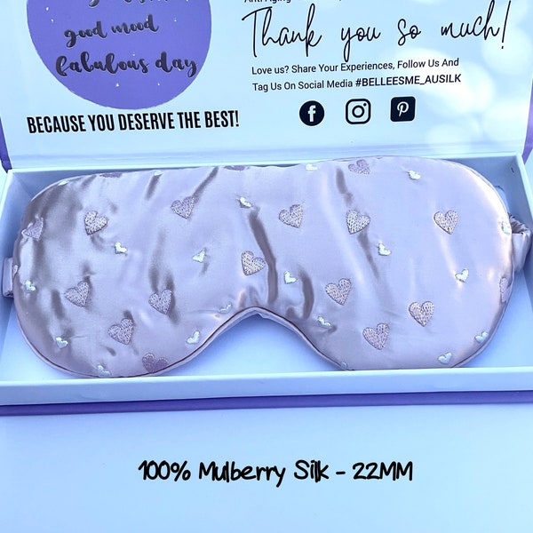 Heart Sleep Mask - Etsy