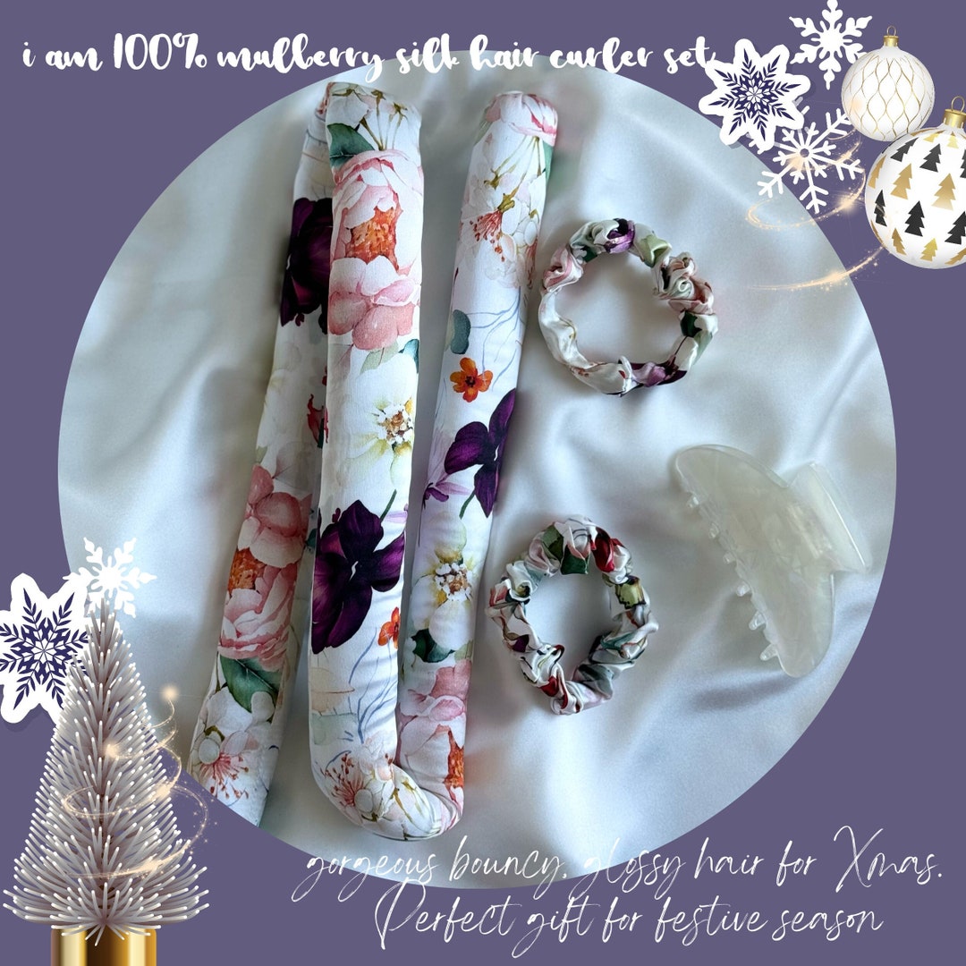 Mulberry Silk Hair Curler Set/ Hair Curling Set. Bouncy Glossy Hair ...