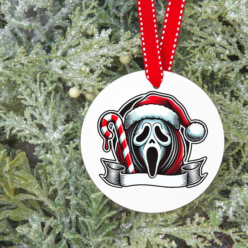 Ghost Mask Scream Killer Christmas PNG - Horror Santa Candy Cane ...
