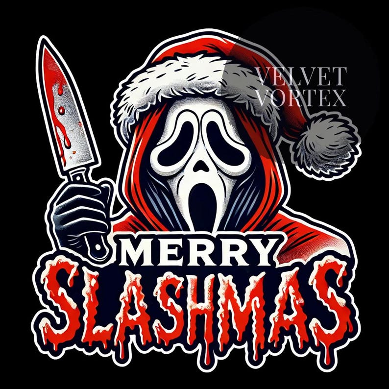 Merry Slashmash Christmas PNG - Spooky Holiday Design - Horror ...