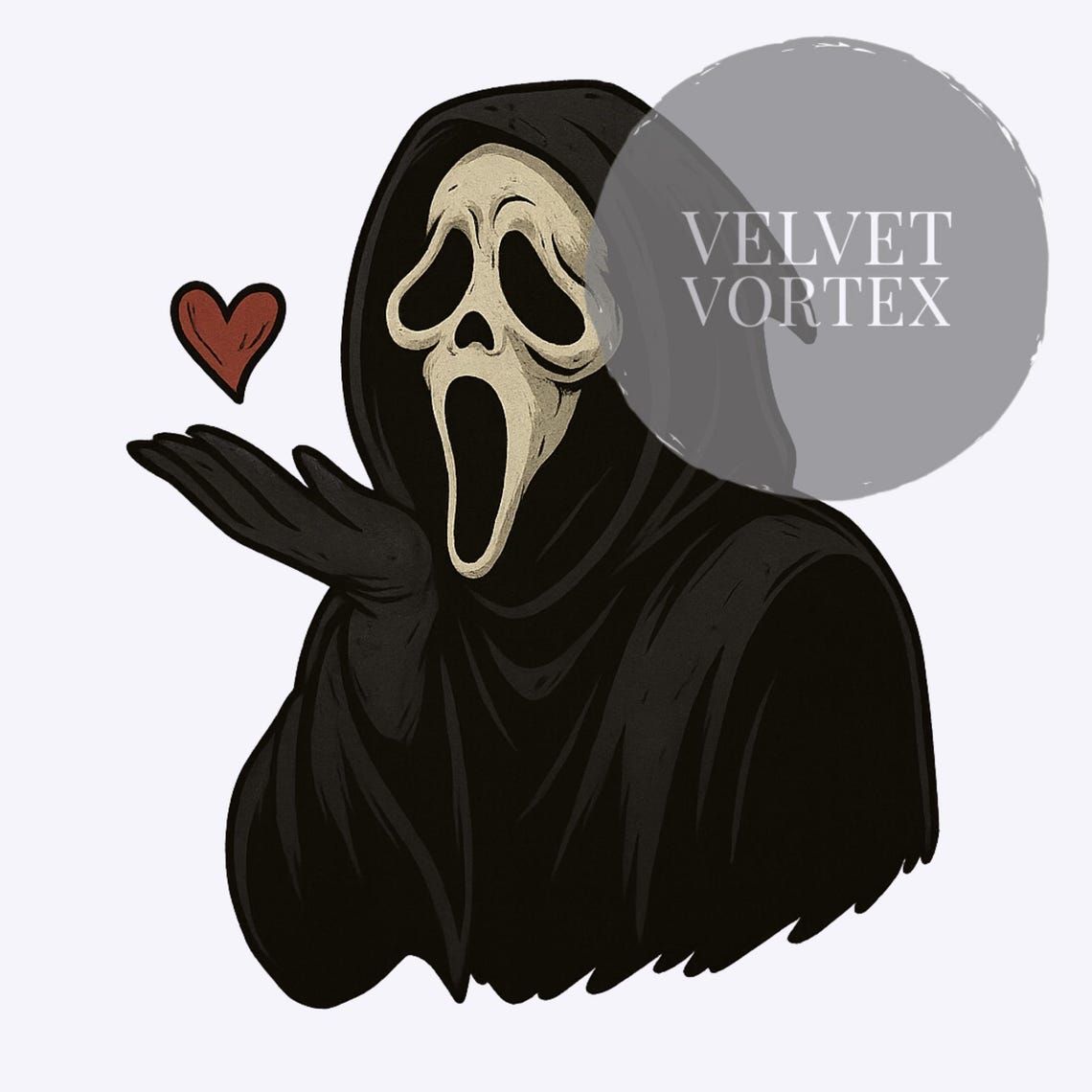 Ghost Killer Blowing Kiss | Horror Lover Sticker Design | Killer ...