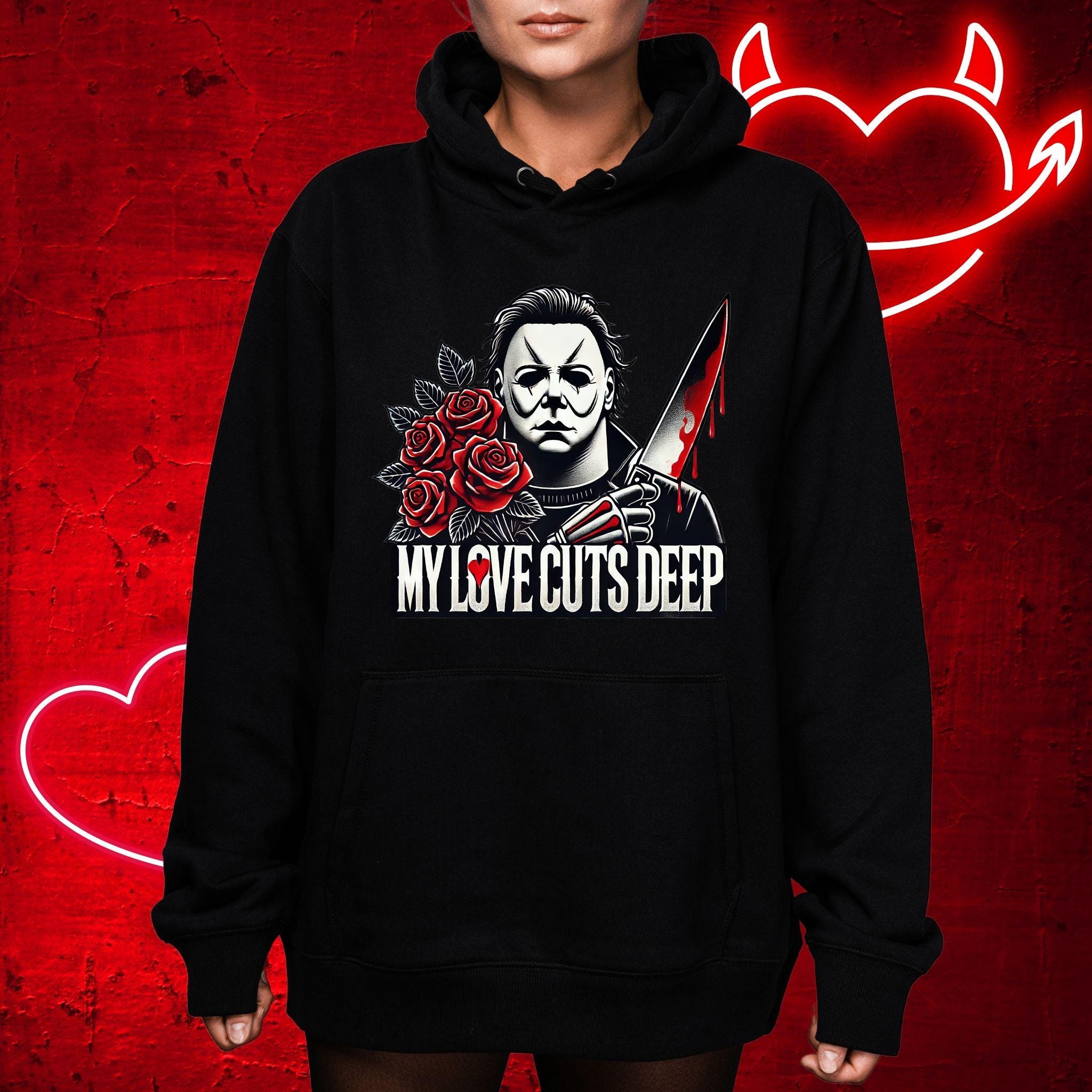 Horror Valentine PNG | Michael Myers "my Love Cuts Deep" Romantic Horror PNG | Valentine's Day ...