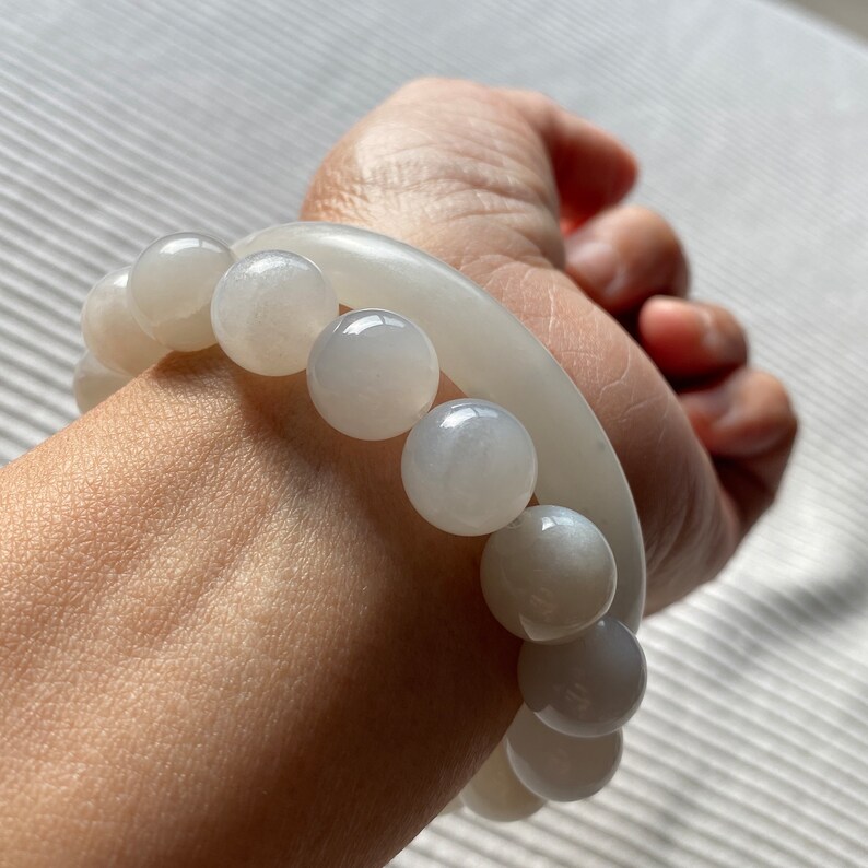 Hand Made Jade Bracelet Perfect Natural High Quality Hetian Smoky ...
