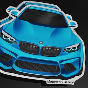 BMW F87 M2 Sticker Long Beach Blue N55 - Etsy