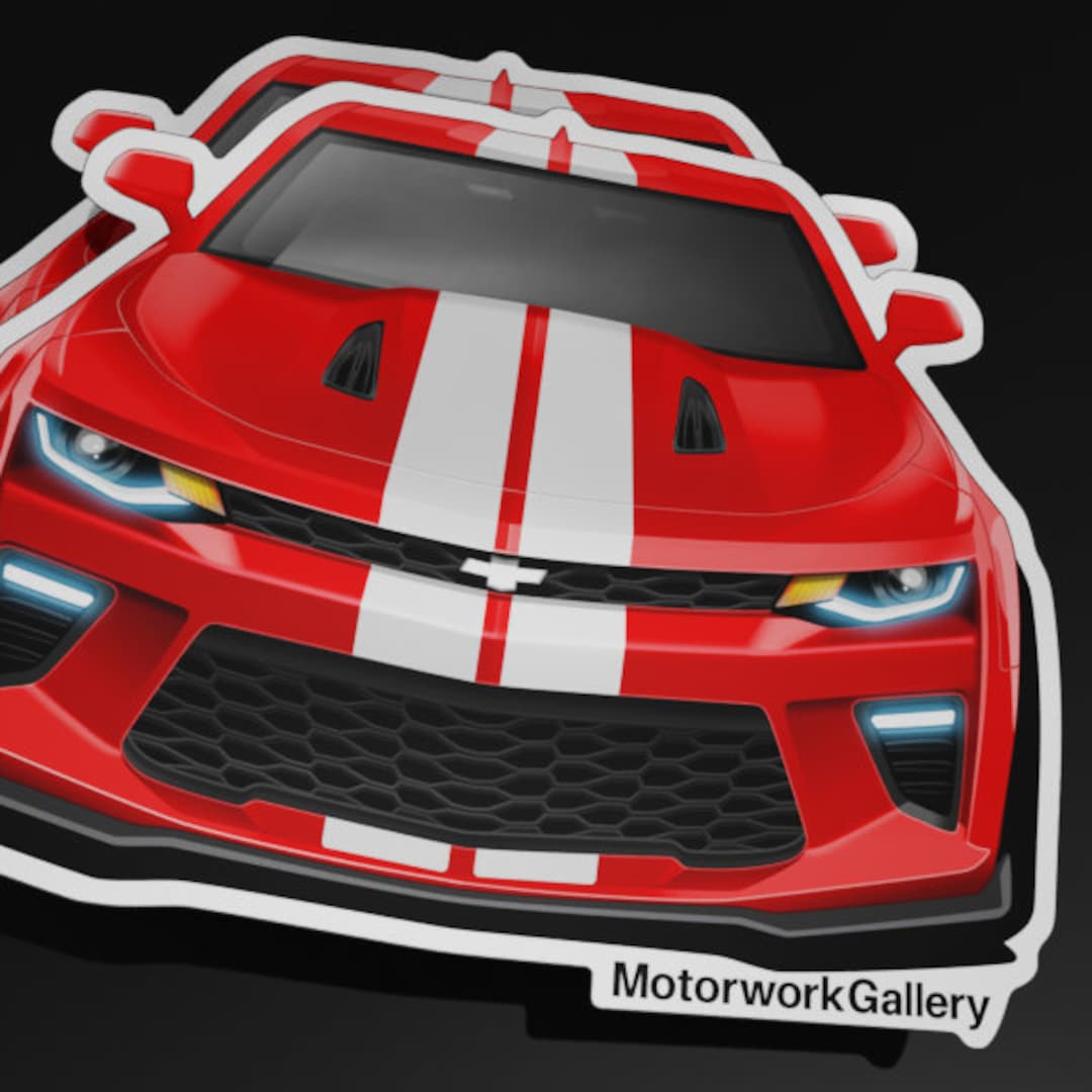 Chevrolet Camaro Sticker 6th Gen SS Red - Etsy
