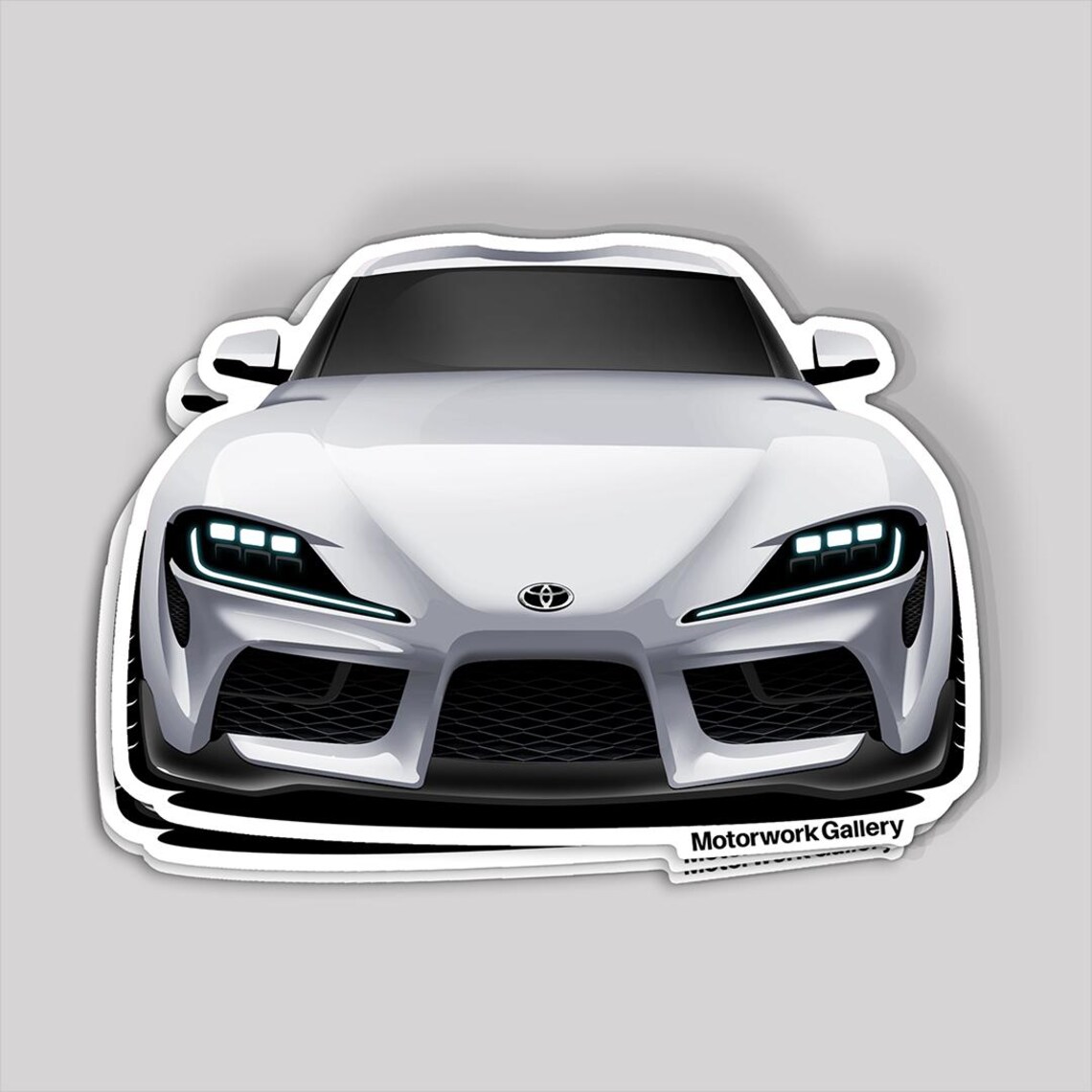 Toyota Supra Sticker Gift White A90 B58 - Etsy