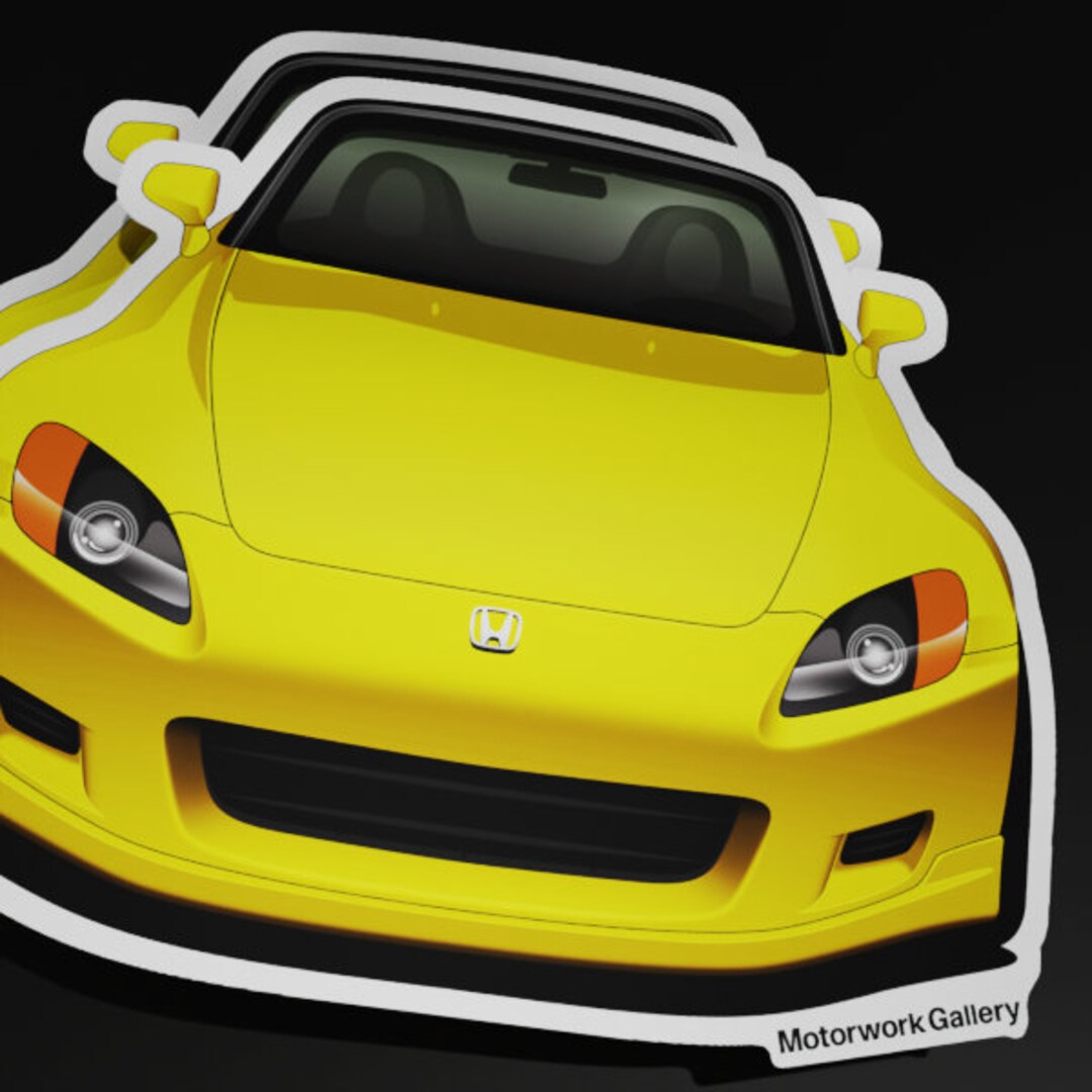 Honda S2000 Sticker AP1 Yellow - Etsy