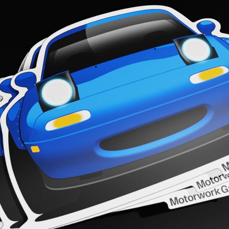 MIATA MX5 Sticker NA BLUE - Etsy