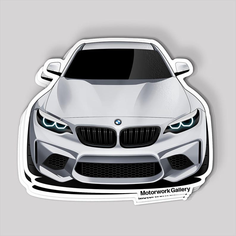 BMW F87 M2 Sticker Alpine White N55 - Etsy