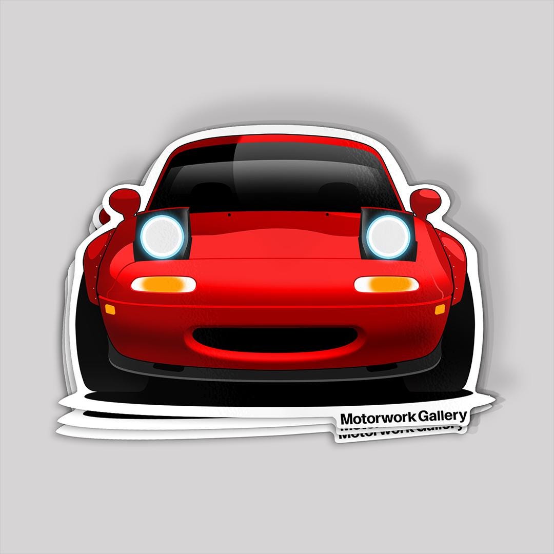 MIATA MX5 Sticker NA Red JDM Drift Stance Tuner - Etsy