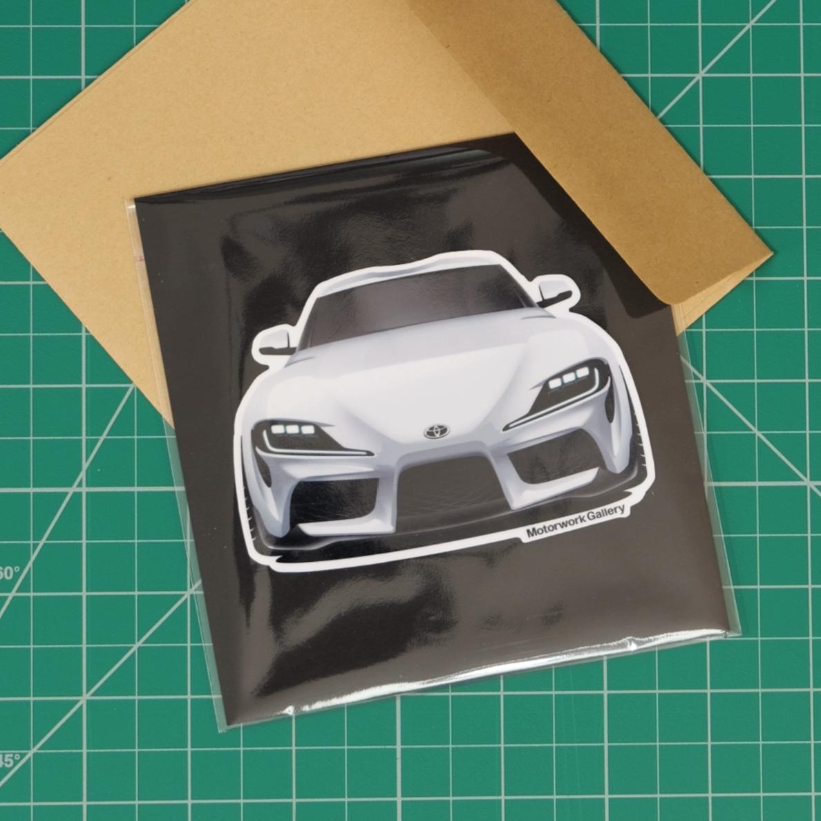 Toyota Supra Sticker Gift White A90 B58 - Etsy