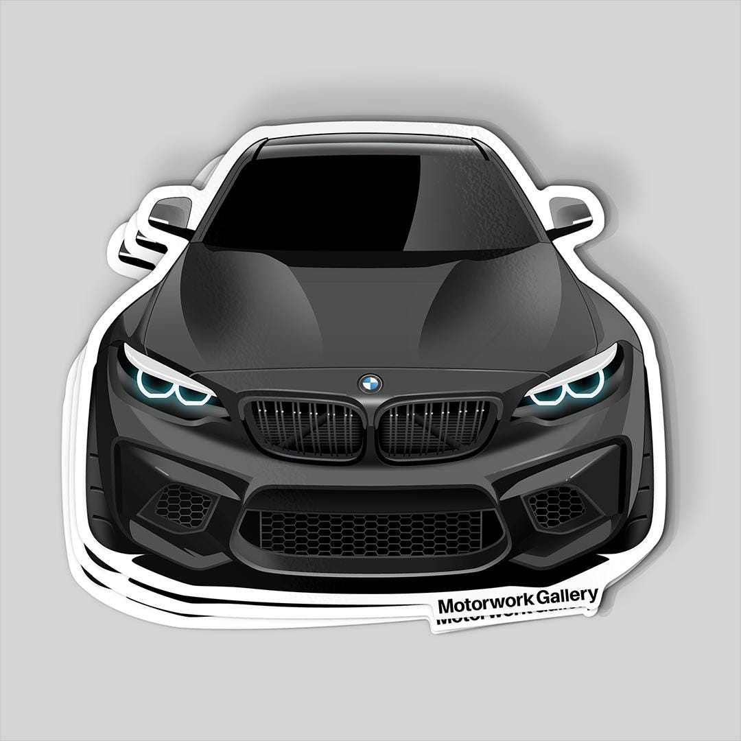 BMW F87 M2 Sticker Black N55 - Etsy