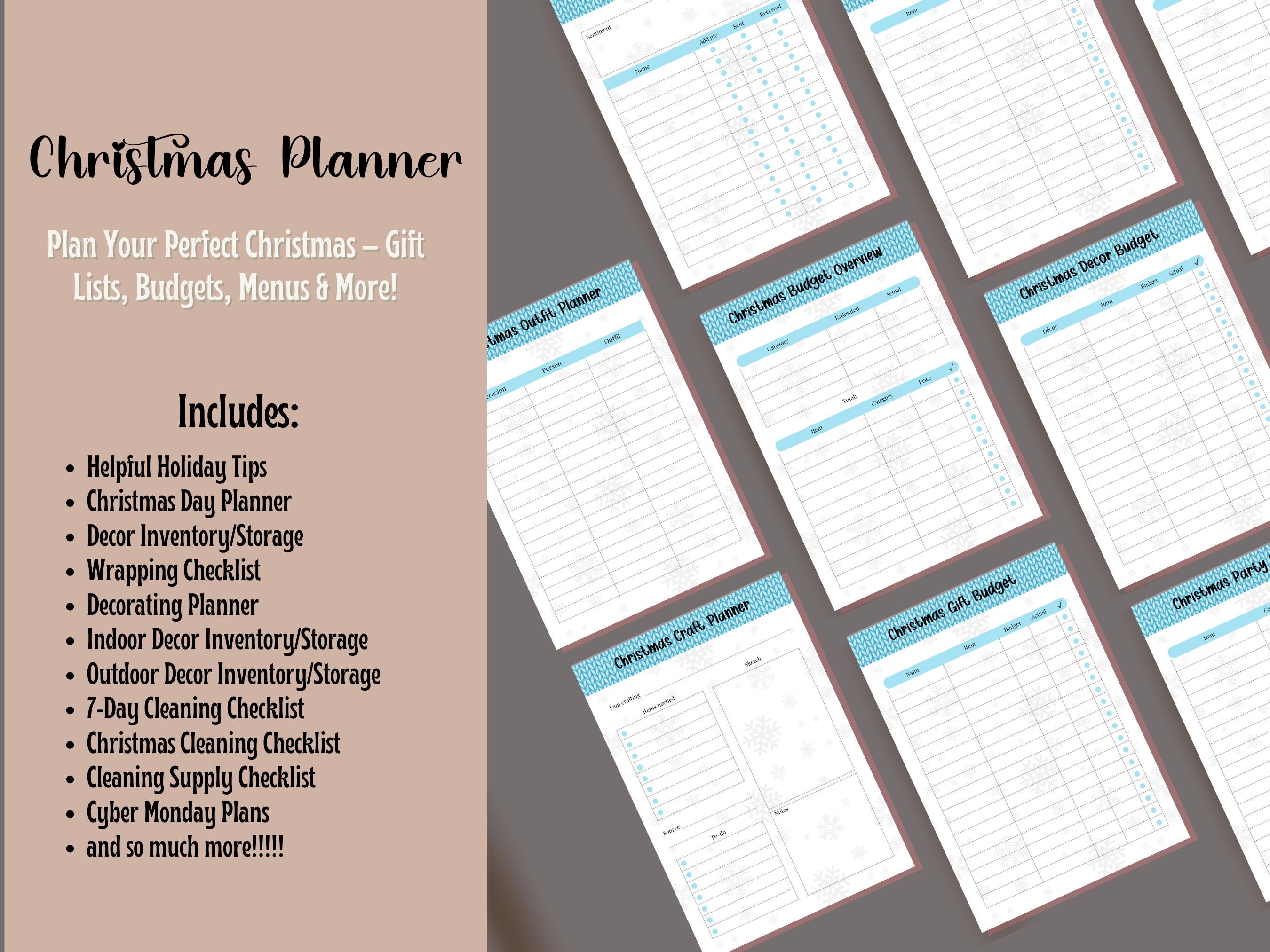 Christmas Planner Printable Holiday Organizer With Tips, Checklists ...