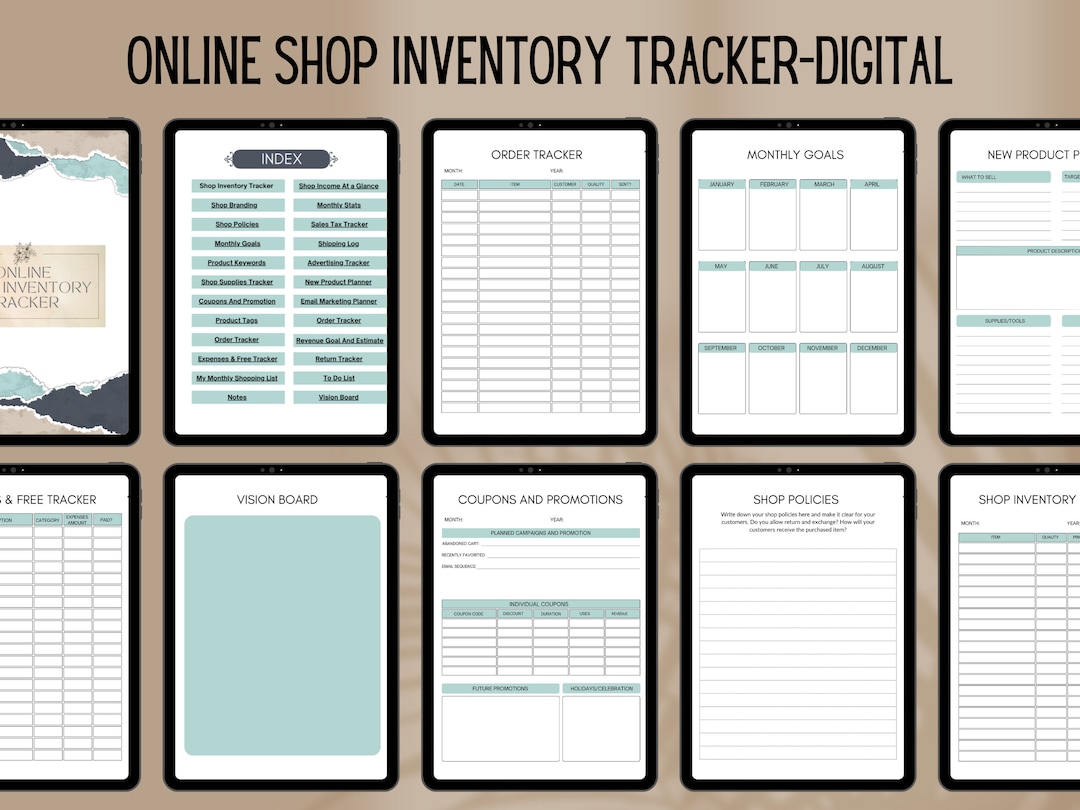 Digital Online Shop Inventory Tracker Easy and Efficient for Your ...