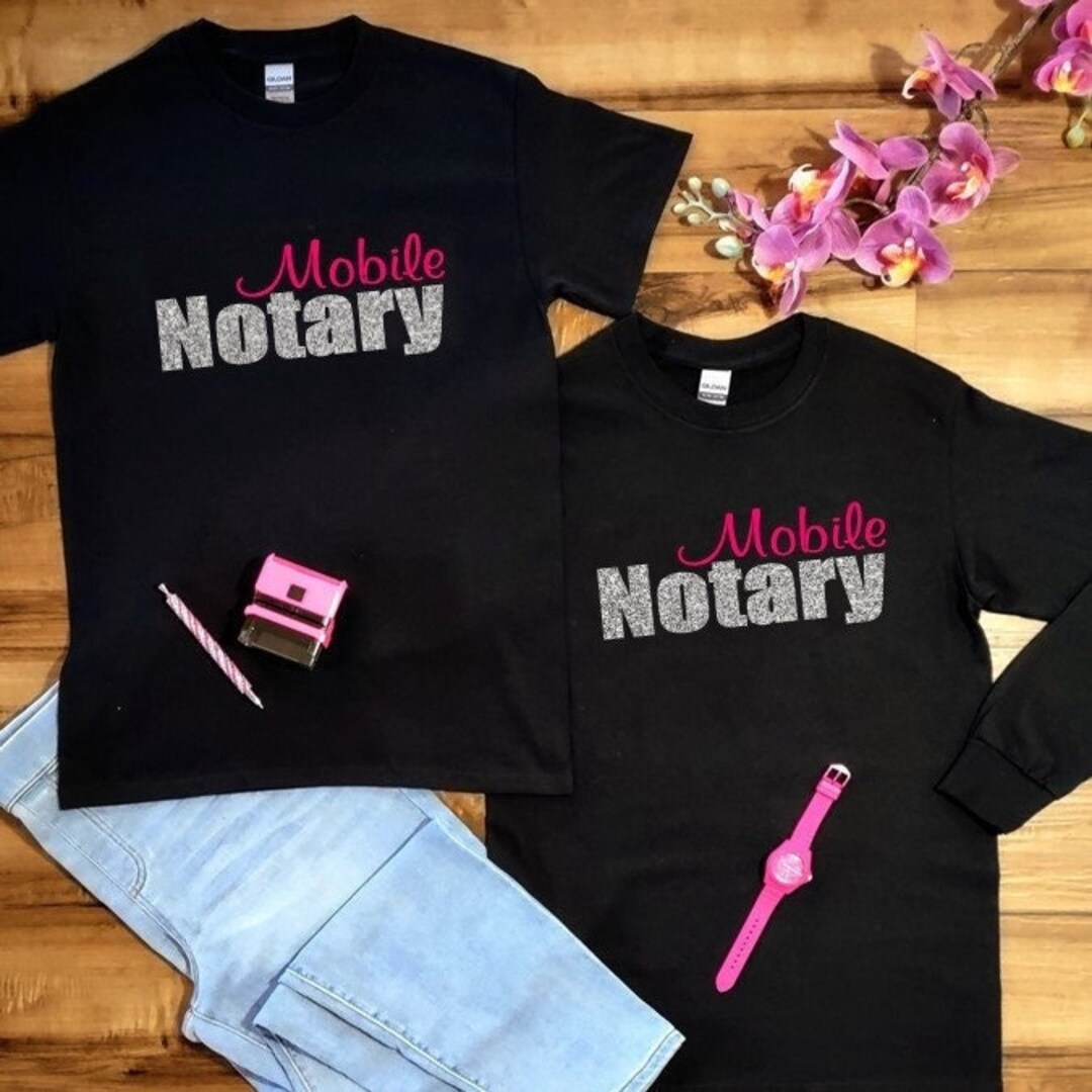 Notary T-shirt With Bling - Etsy