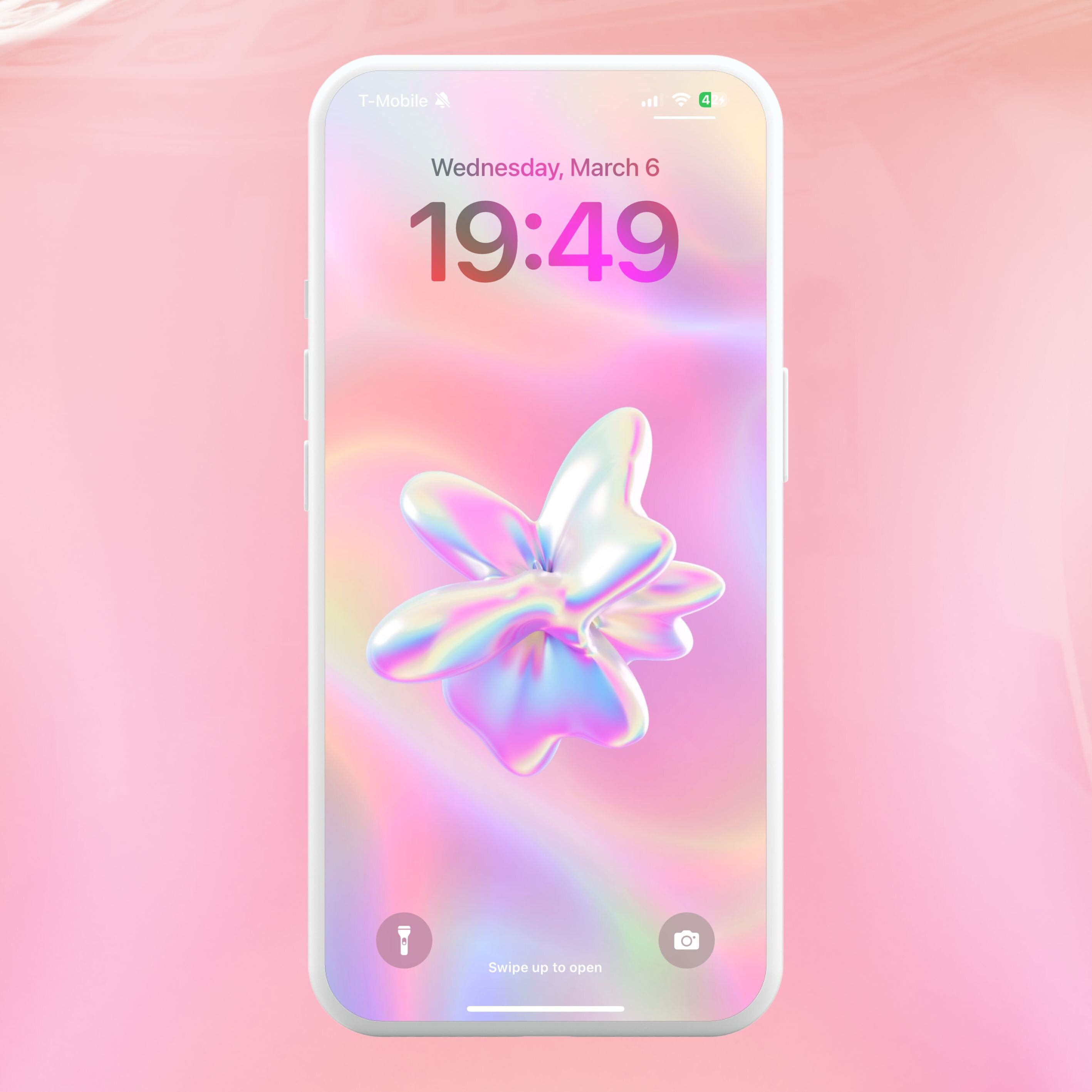 Trendy Holographic Phone Wallpaper Aesthetic Colorful Trippy Wallpaper ...