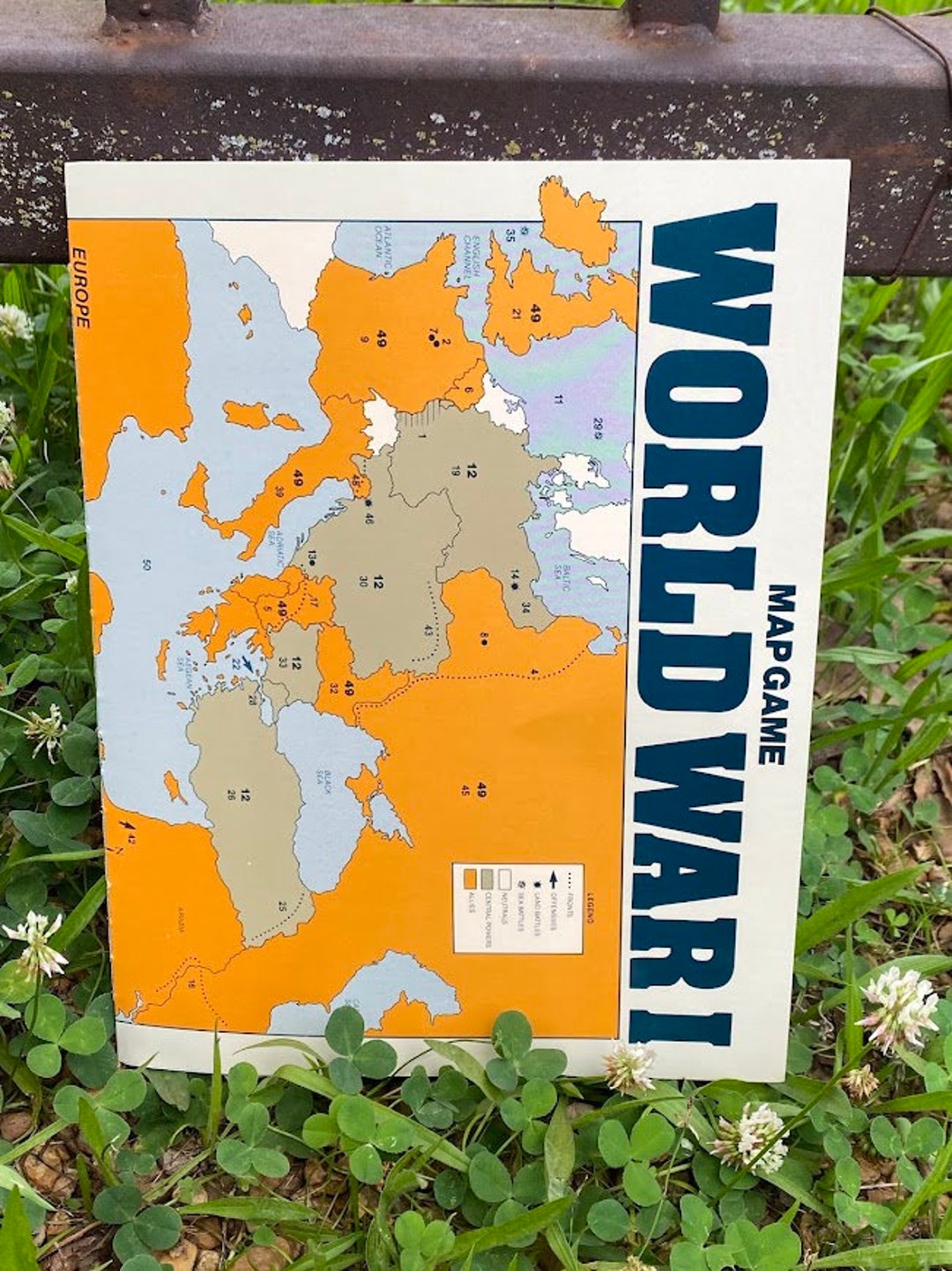Vintage WWI or WWII Map Game Journal - Etsy