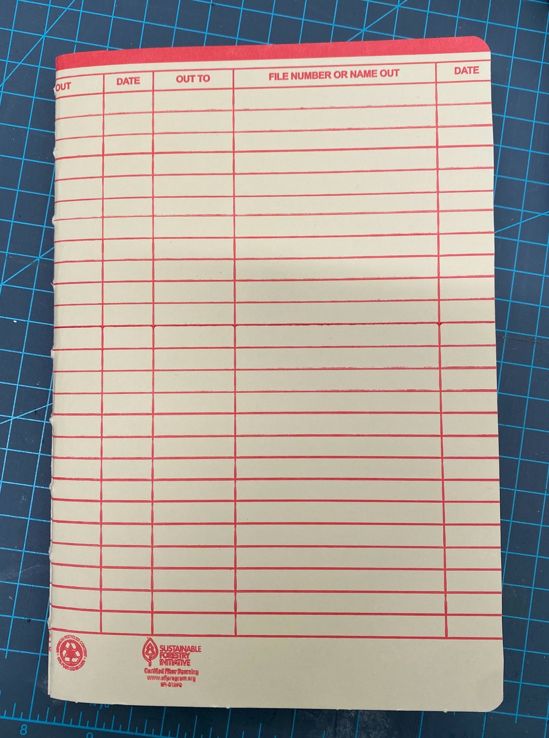 Vintage Handmade File Folder Journal - Etsy