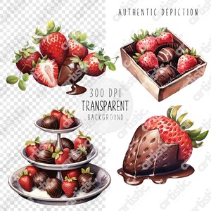 Strawberry Clipart Bundle, Watercolor Fruit Wall Art for Nursery and ...