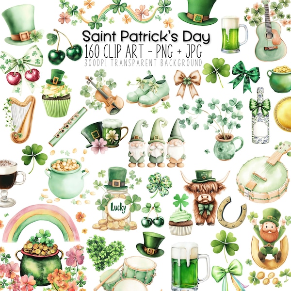St Patricks Day Clipart Borders - Etsy