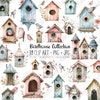 Spring Clipart - Bird Birdhouse Clip Art, Easter Birdies Whimsical ...