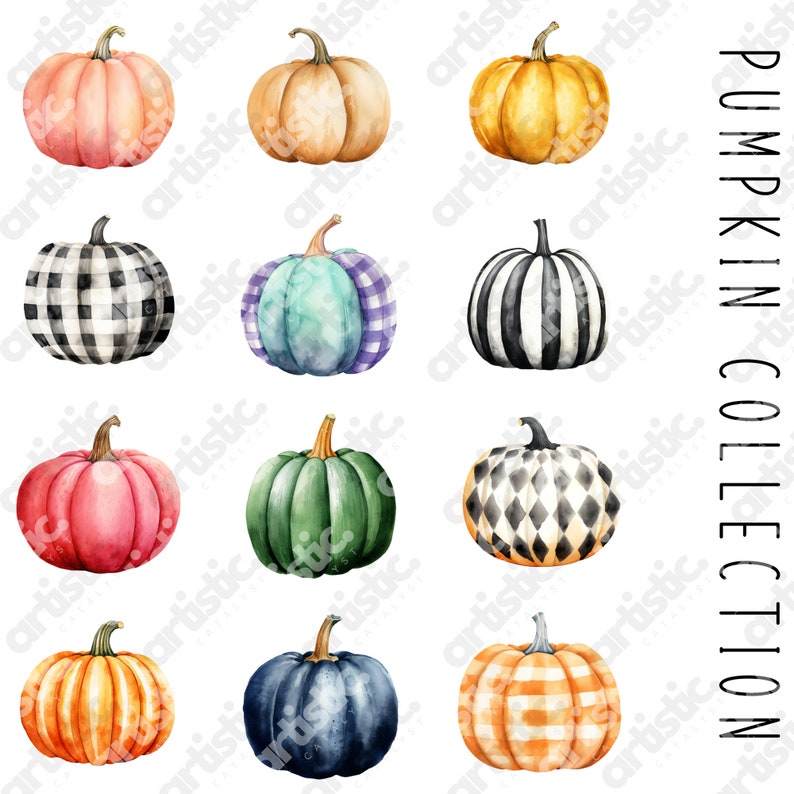 Fall Clipart Bundle: 1100+ Watercolor PNG Images (commercial Use) - Etsy