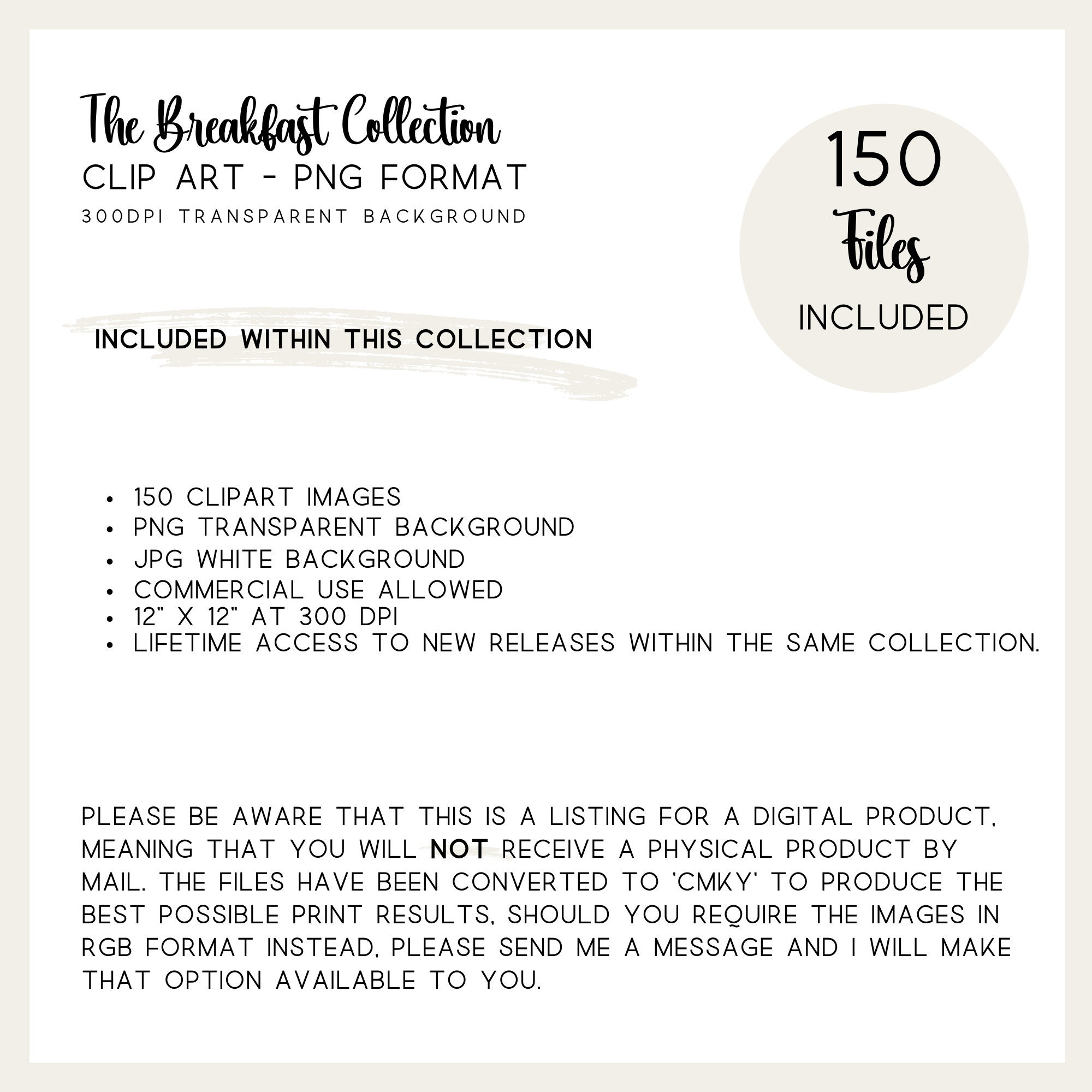 Watercolor Breakfast Clipart Set: Coffee, Tea, Bacon (PNG/JPG) - Etsy