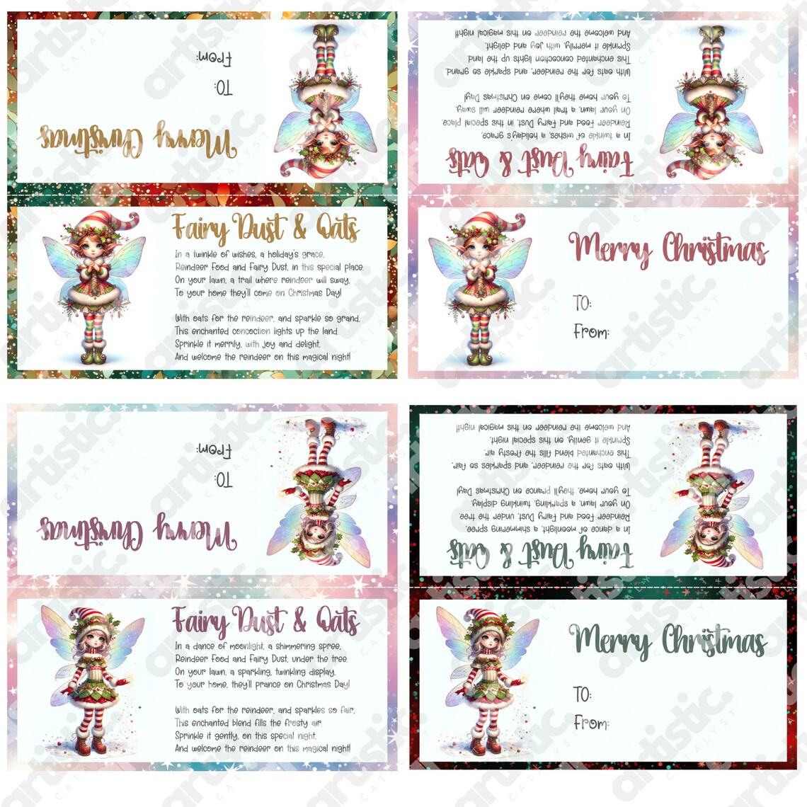 Fairy Dust Christmas Gift Tags - Whimsical Pixie PNG (PDF & PNG) - Etsy