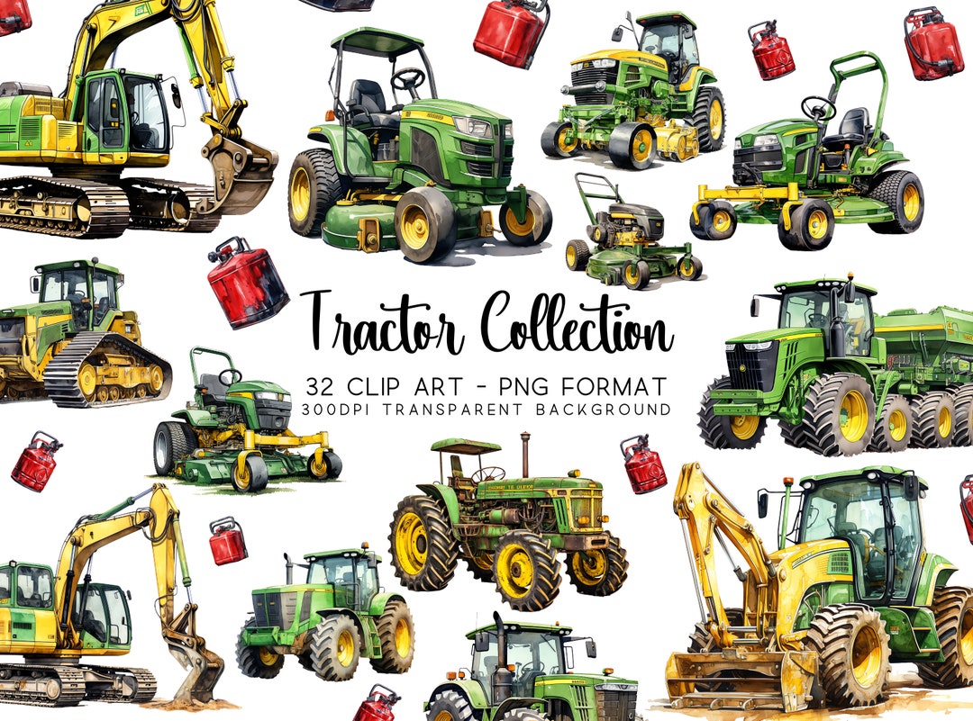 Tractor Clipart Watercolor Bundle: (32 PNG) Digital Download - Etsy
