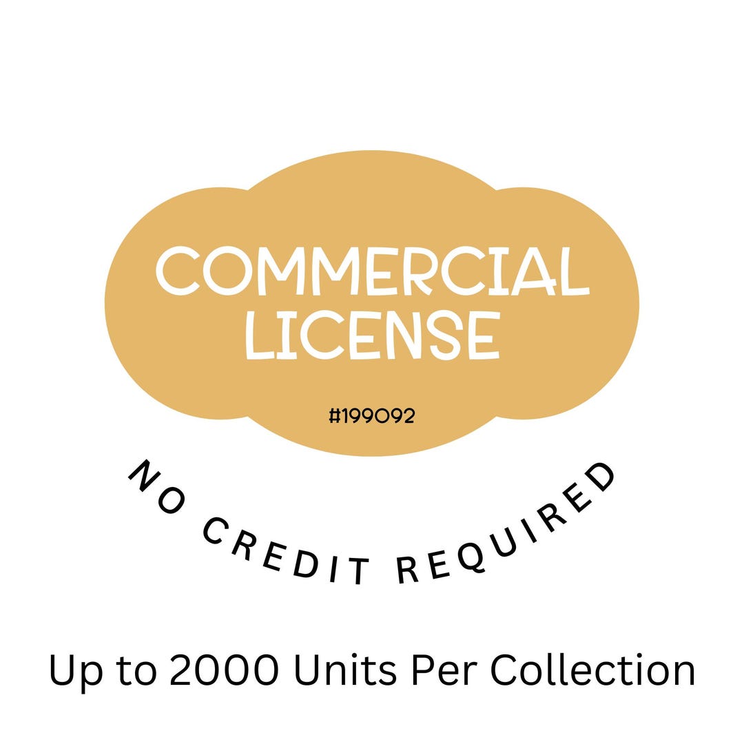 Extended Commercial Use License: 2000 Units per Clipart Collection - Etsy