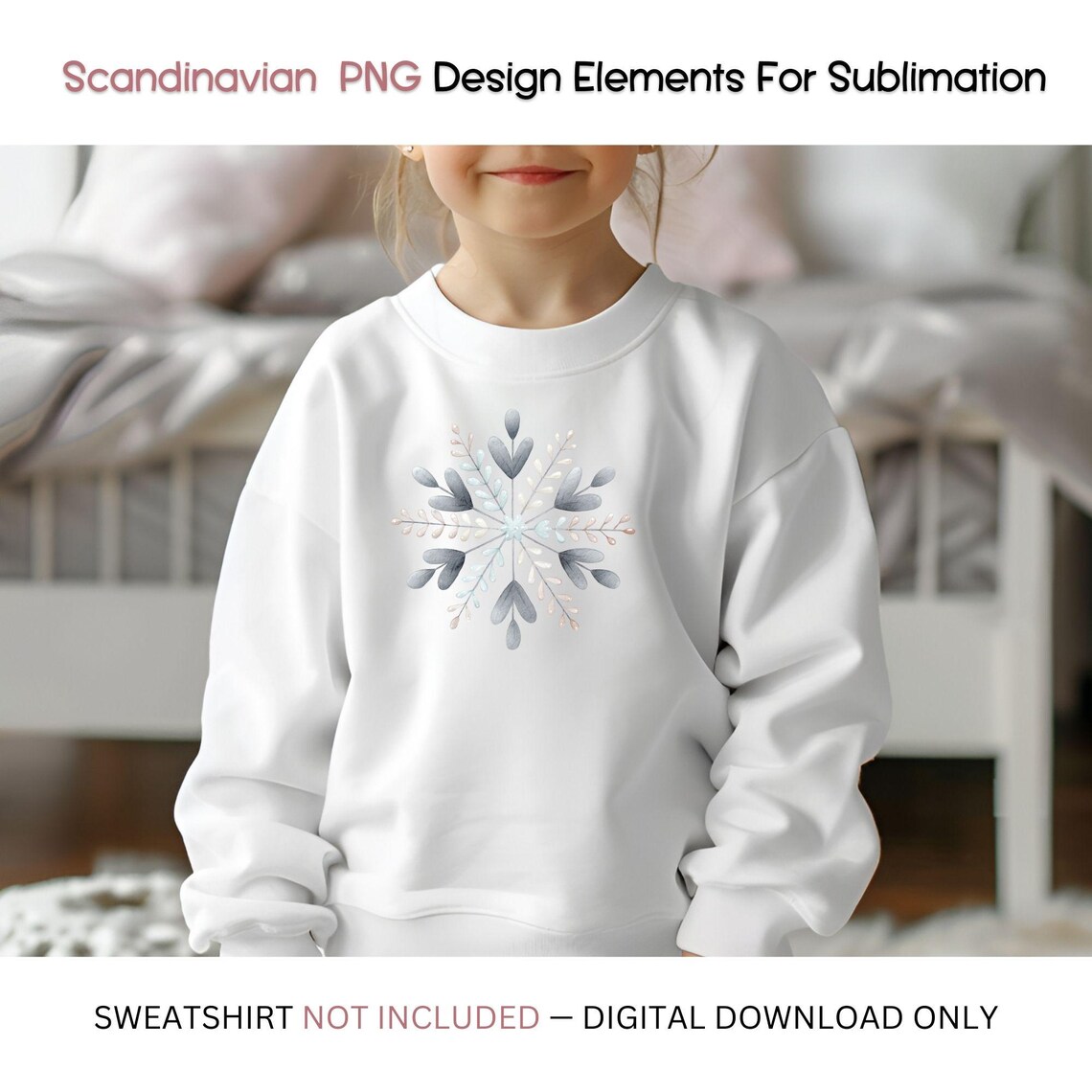 Scandinavian Christmas Clipart Bundle: Watercolor Holiday PNG Designs ...