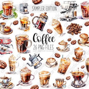 Coffee Clipart Bundle 26 Png Images, Autumn Decor, Perfect for Fall ...