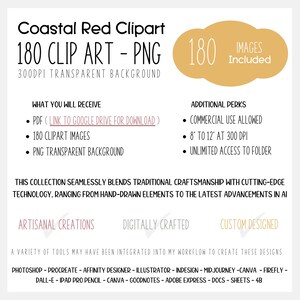 Ocean Life Nautical Watercolor PNG Clipart Bundle, Seaside Printable ...