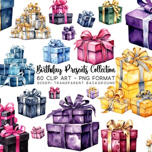 Birthday Clipart Bundle: Party Graphics & PNG Set | Invitation, Cake ...