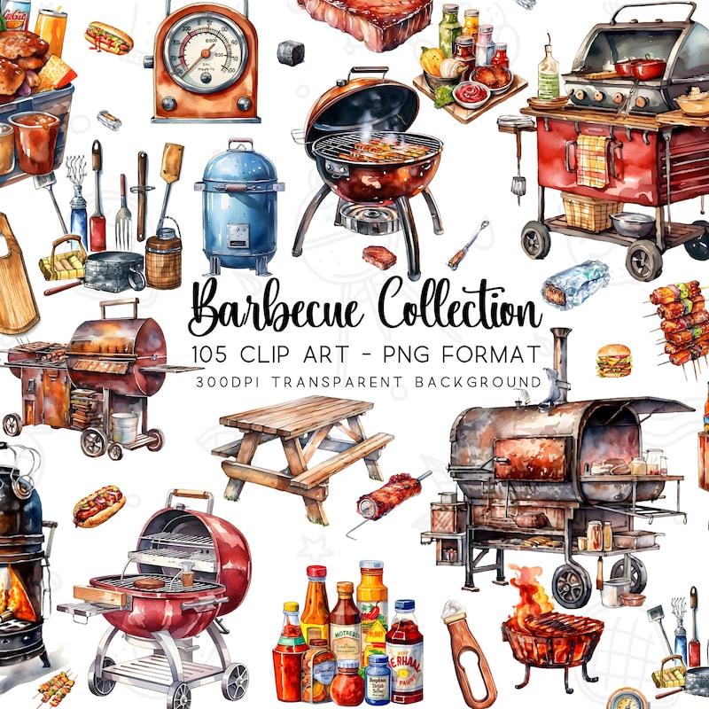 Bbq Clip Art - Etsy