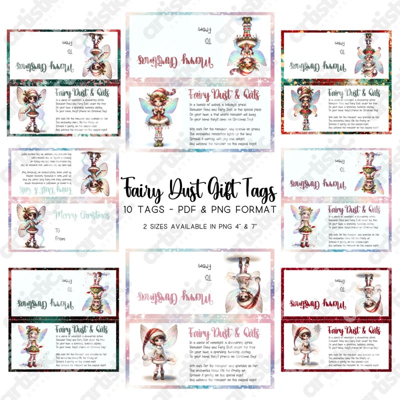 Reindeer Dust Labels - Etsy