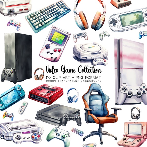 Video Game Console Collage