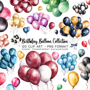Birthday Clipart Bundle: Party Graphics & PNG Set | Invitation, Cake ...