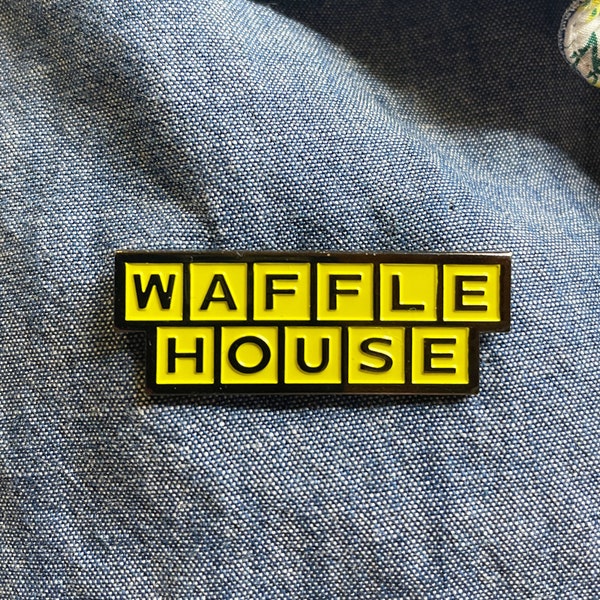 Waffle Enamel Pin - Etsy