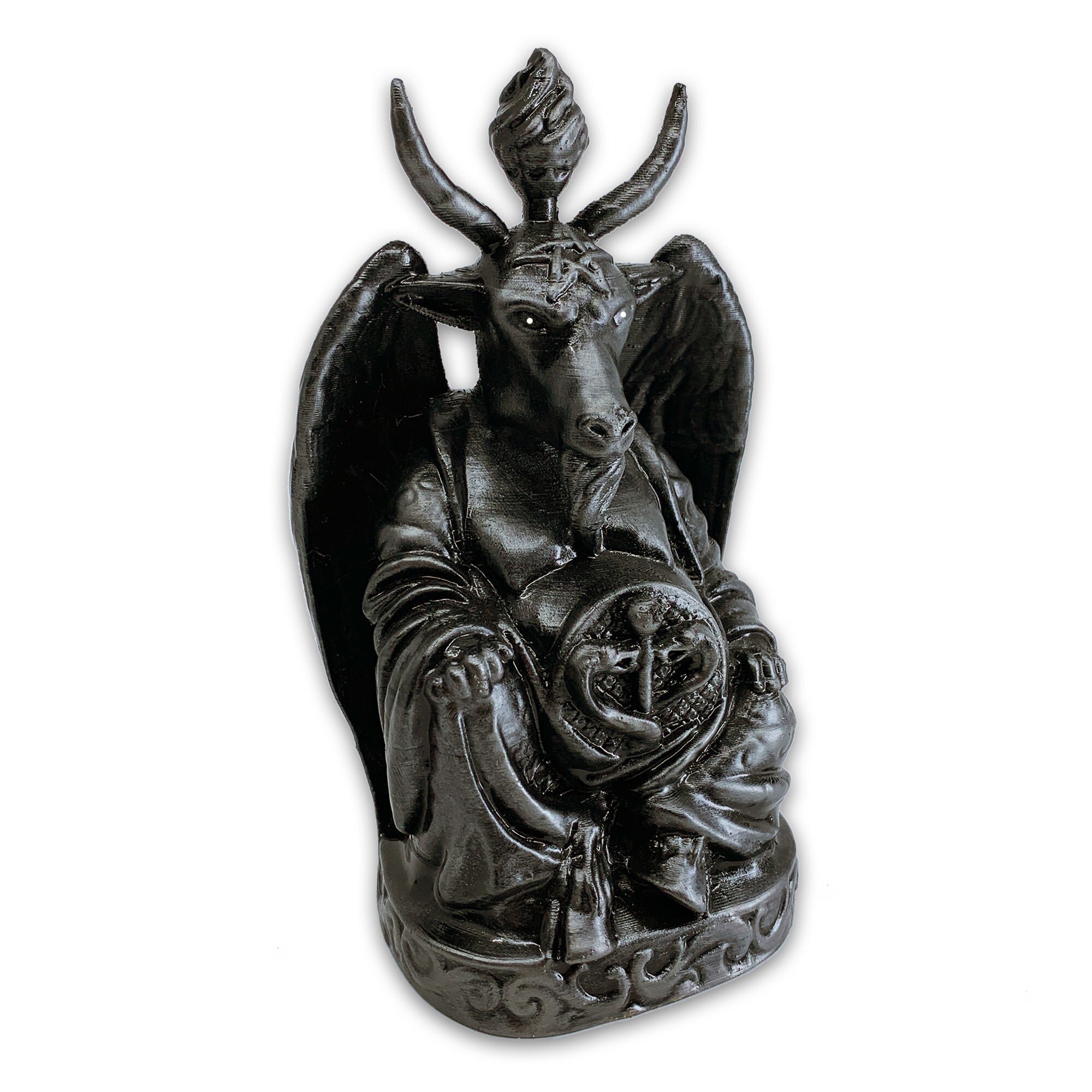 Baphomet Buddha Hammered Iron Paint - Etsy