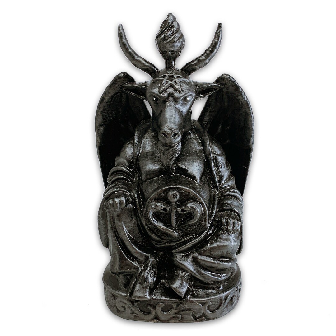 Baphomet Buddha Hammered Iron Paint - Etsy