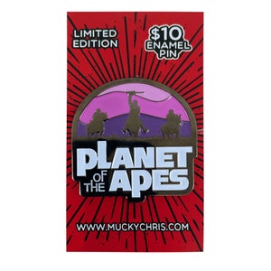 Planet of the Apes Purple Sunset Enamel Pin - Etsy