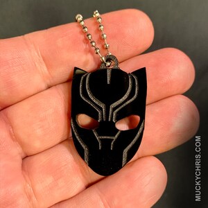 Black Panther Logo Keychain - Etsy